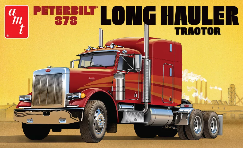 AMT 1169 Peterbilt 378 Long Hauler Semi Tractor (1/25) Kamio