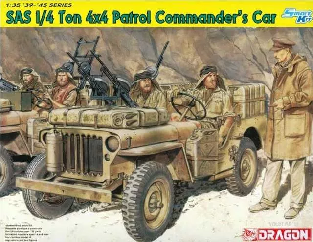 Dragon 6724 SAS 1/4 TON 4X4 PATROL COMMANDER'S CAR (1/3